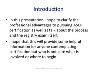 Certification Presentation Ro | PPSX