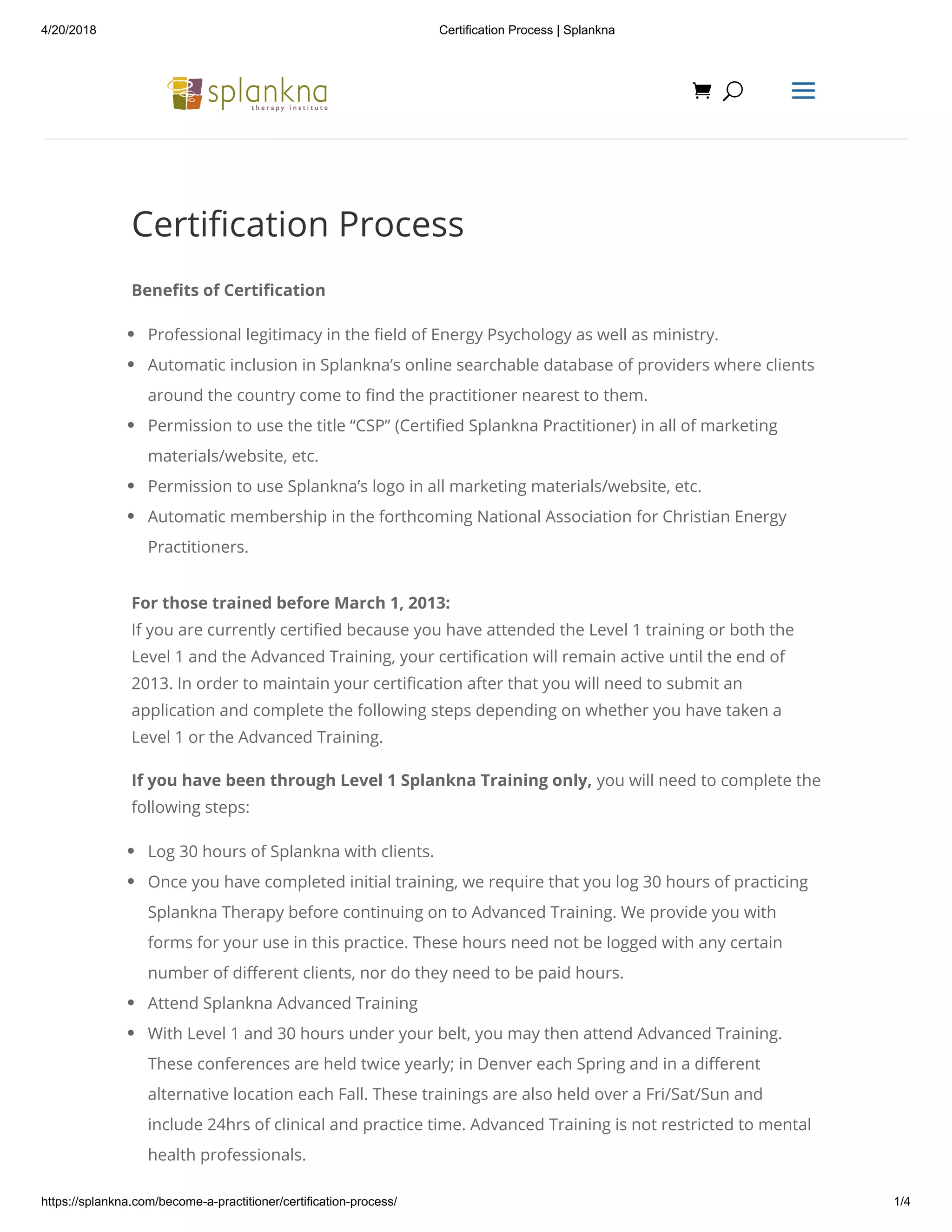 Certification process | PDF