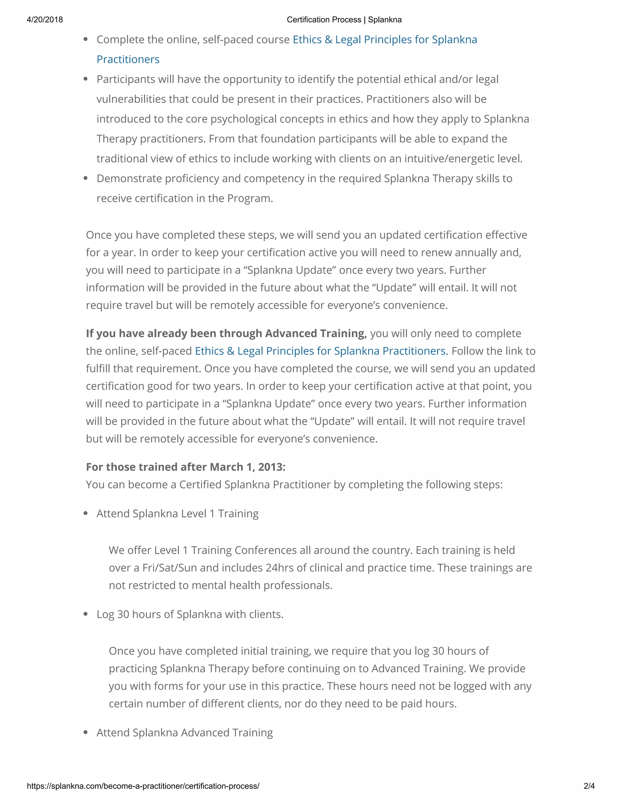 Certification process | PDF