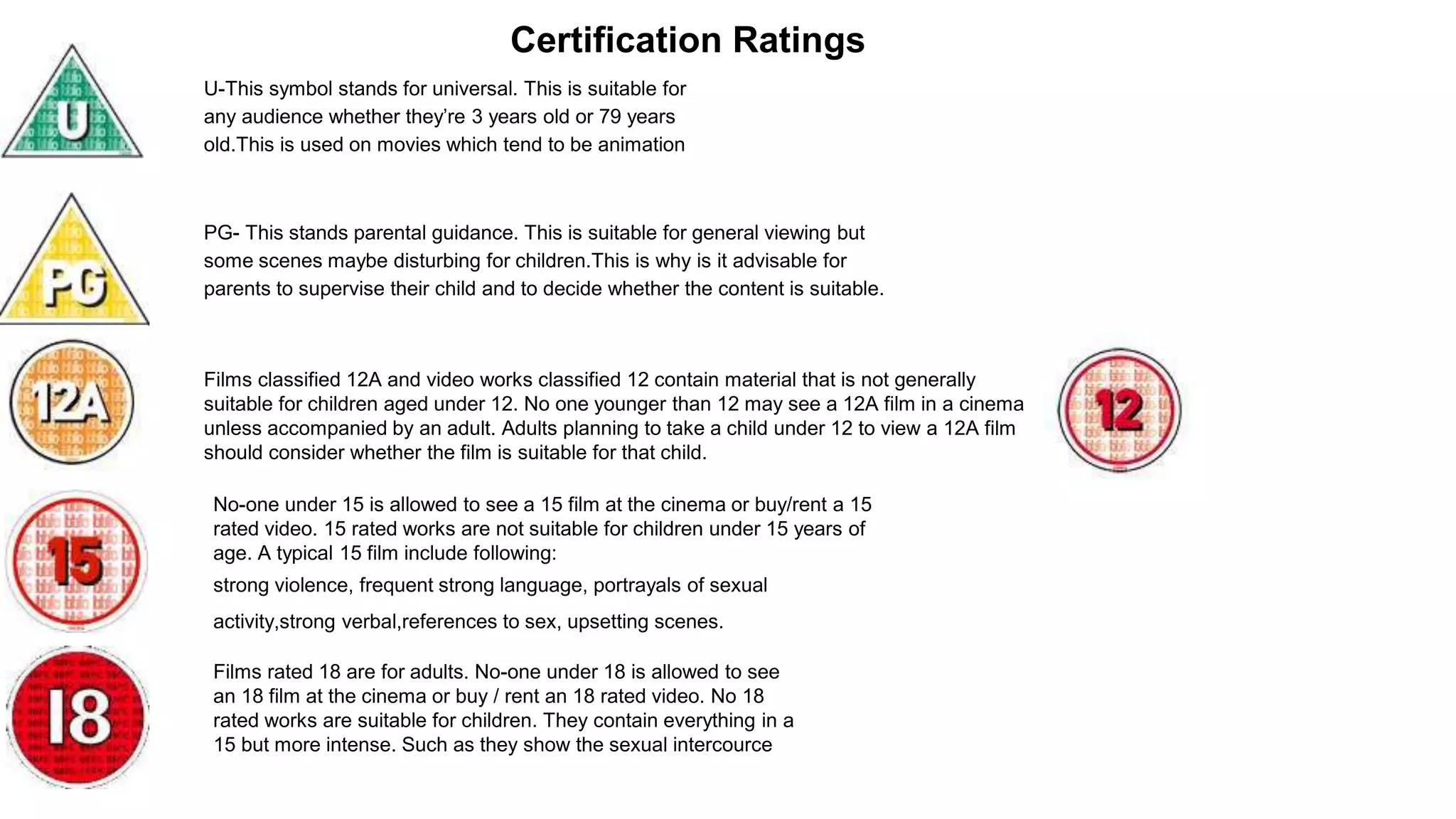 Certification ratings | PPTX
