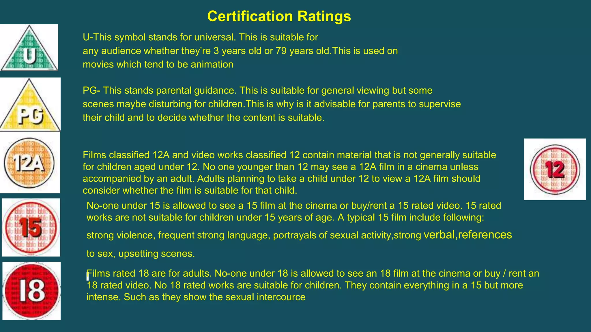 Certification ratings | PPT