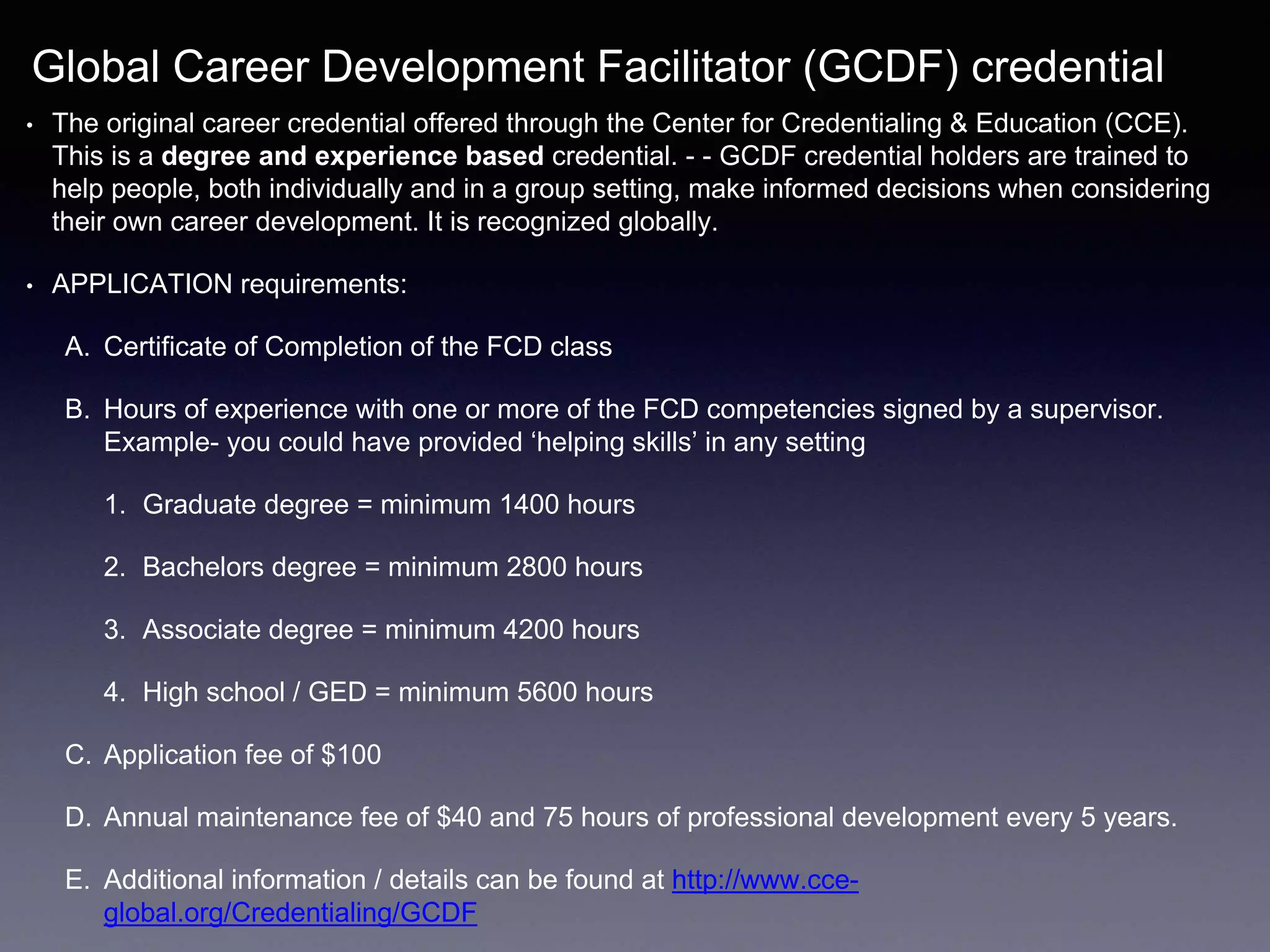 Career Credentials explained - Facilitating Career Development (FCD ...