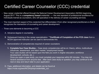Career Credentials explained - Facilitating Career Development (FCD ...