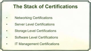 Certifications in IT | PPT