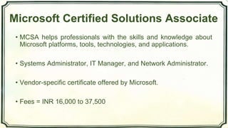 Certifications in IT | PPT