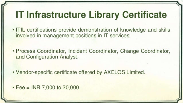 Certifications in IT