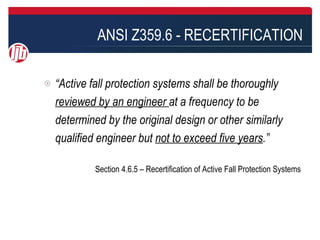 Fall Protection System Certification | PPT