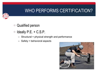 Fall Protection System Certification | PPT