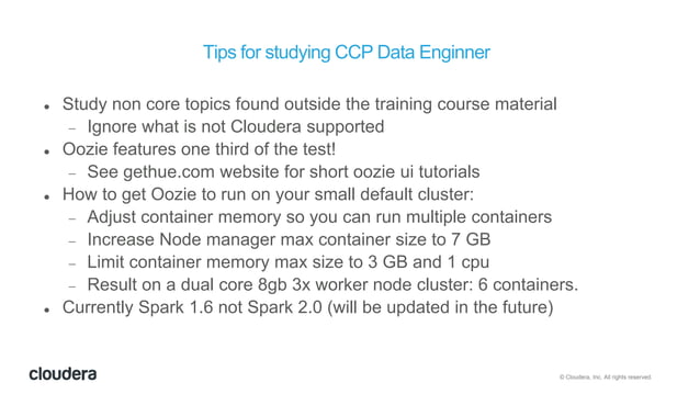 Road to Cloudera certification | PPT