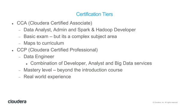 Road to Cloudera certification | PPT