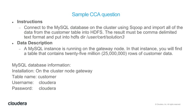 Road to Cloudera certification | PPT