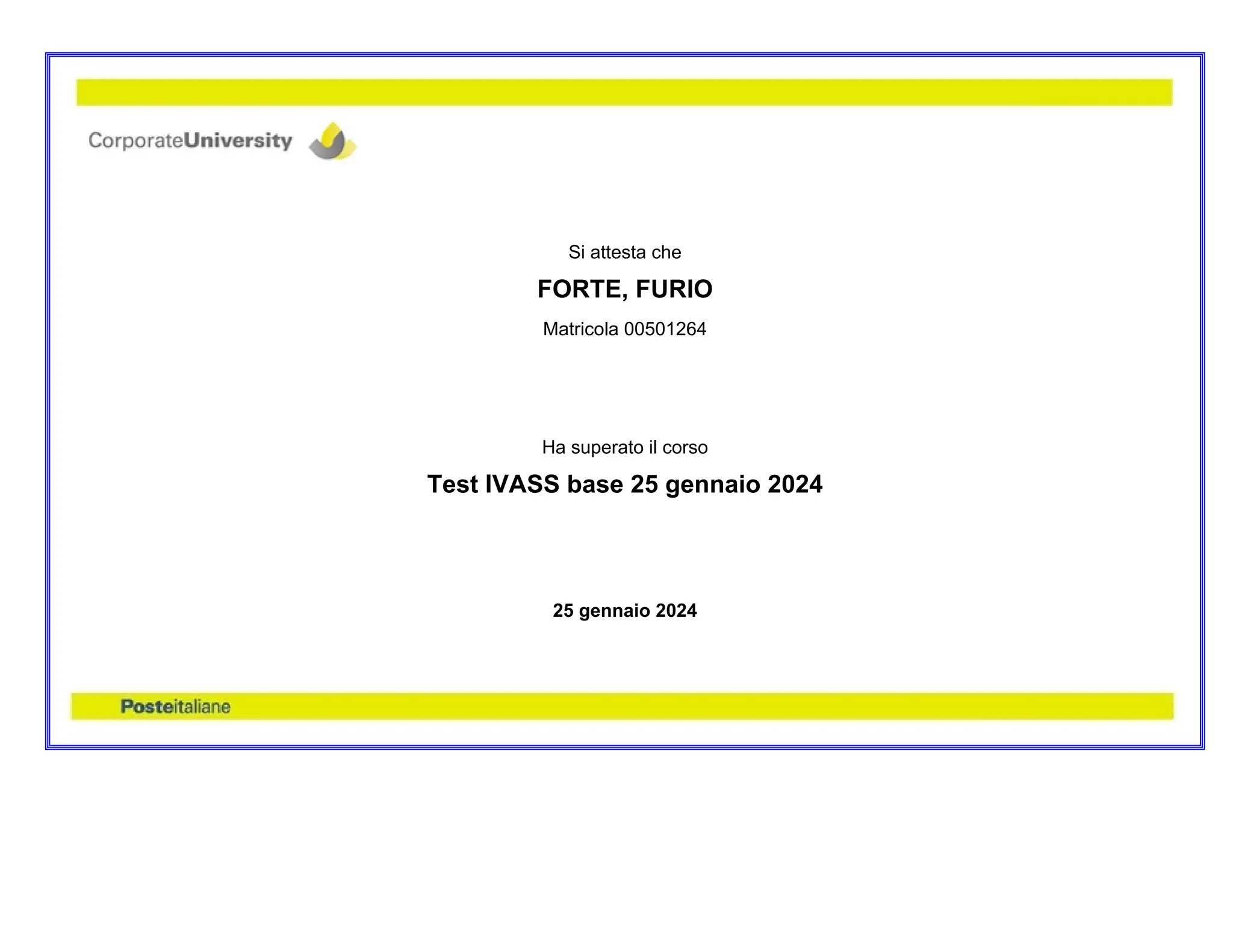 Certificazione IVASS | PPT