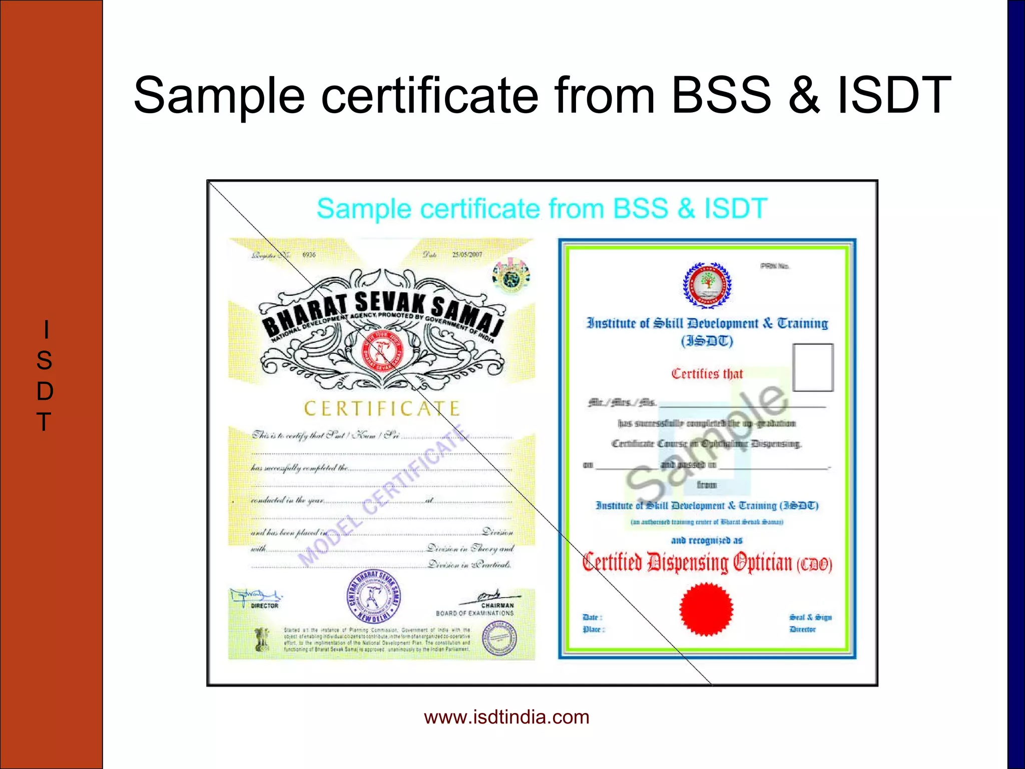 Certified dispensing optician (cdo) | PPS