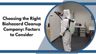 Certified Emergency Hazardous Cleanup Expert | PPT
