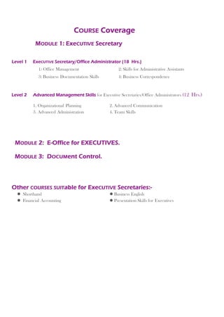 Executive Secretary Training Course in Dubai | PDF