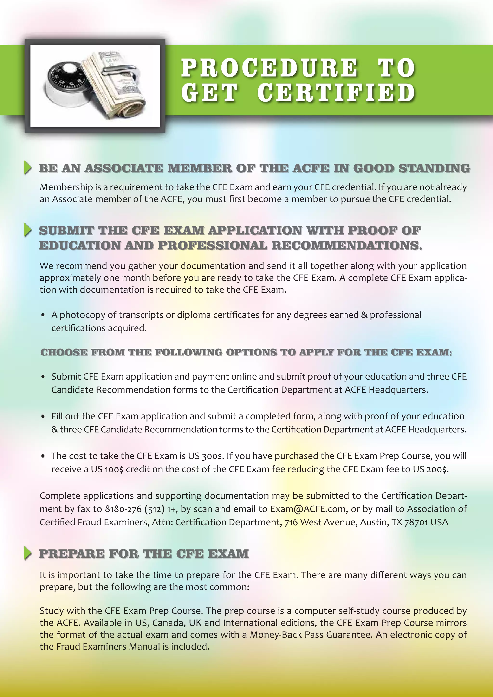 CFE (Certified Fraud Examiner) | PDF