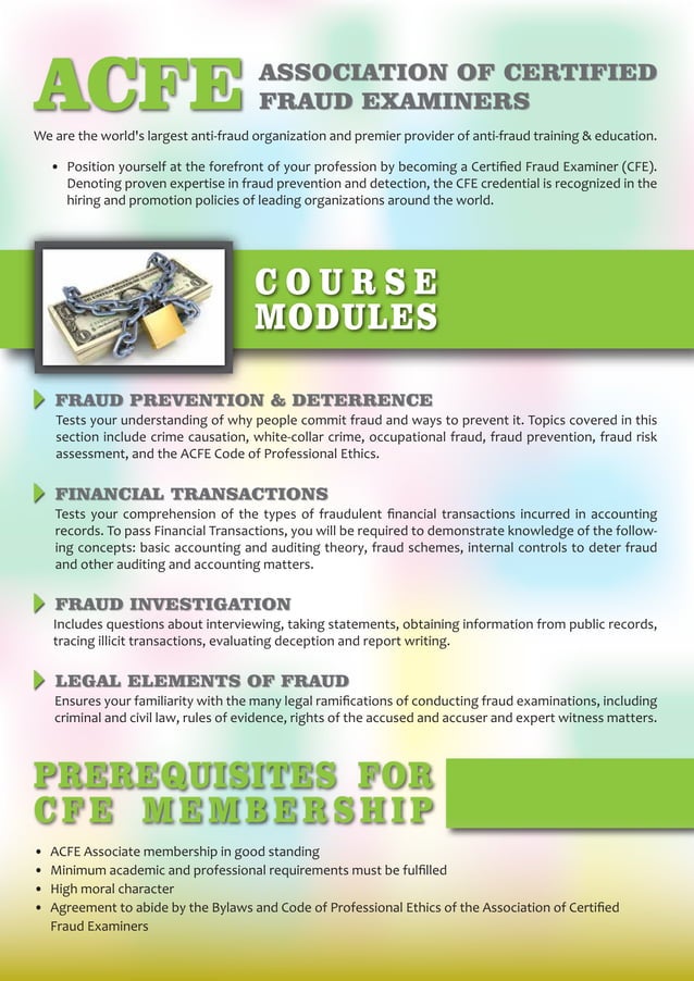CFE (Certified Fraud Examiner) | PDF