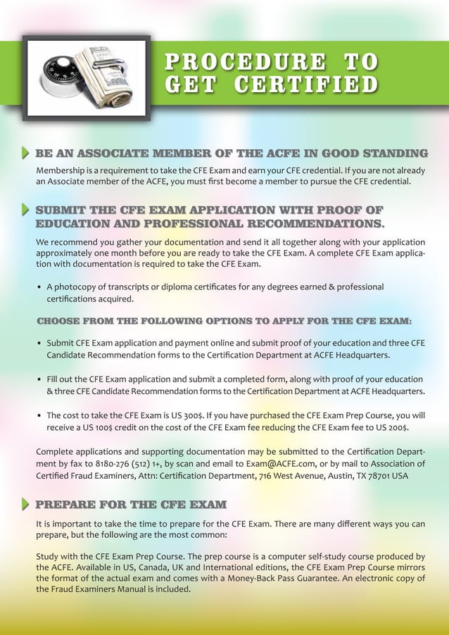 CFE (Certified Fraud Examiner) | PDF