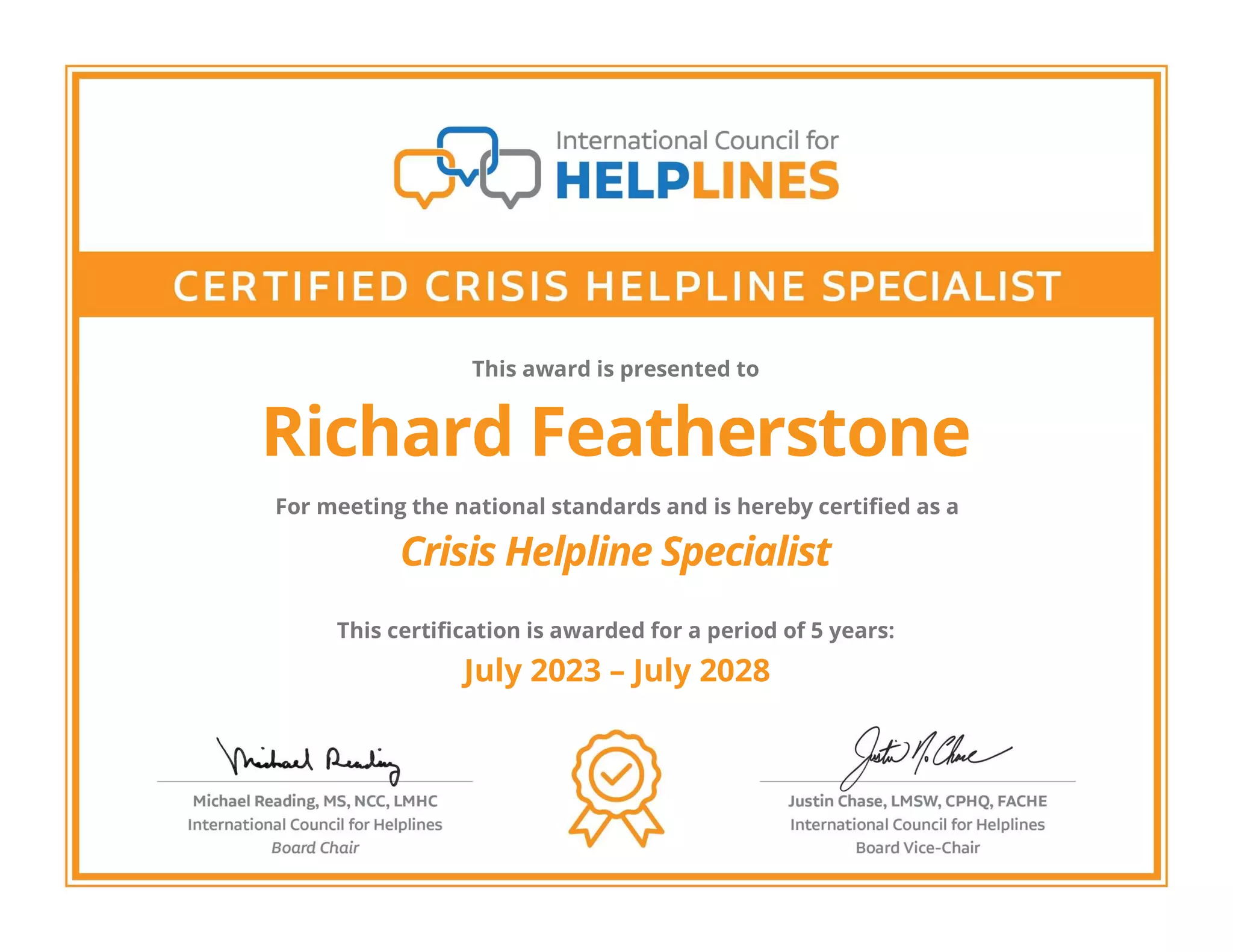 Crisis Helpline Specialist Certificate | PDF