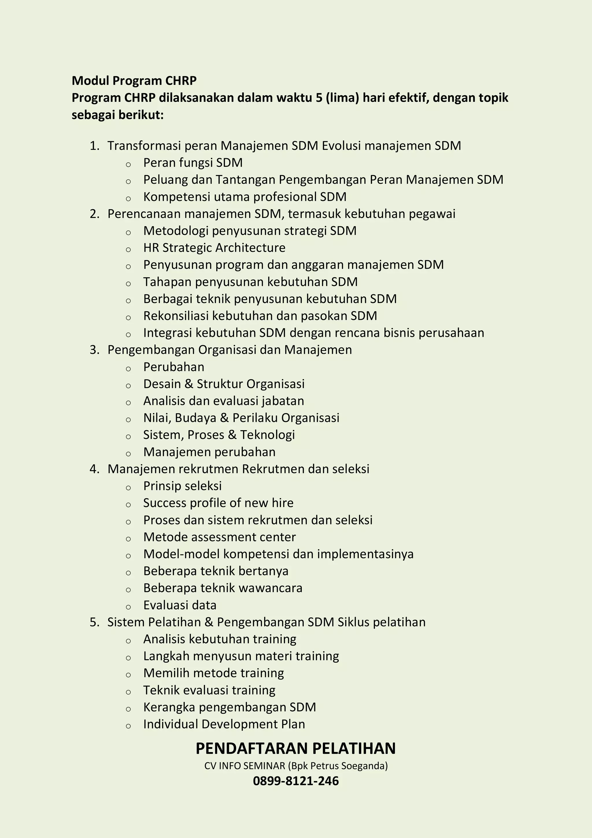 0899-8121-246 Certified Human Resources Management Professional (CHRMP) | PDF