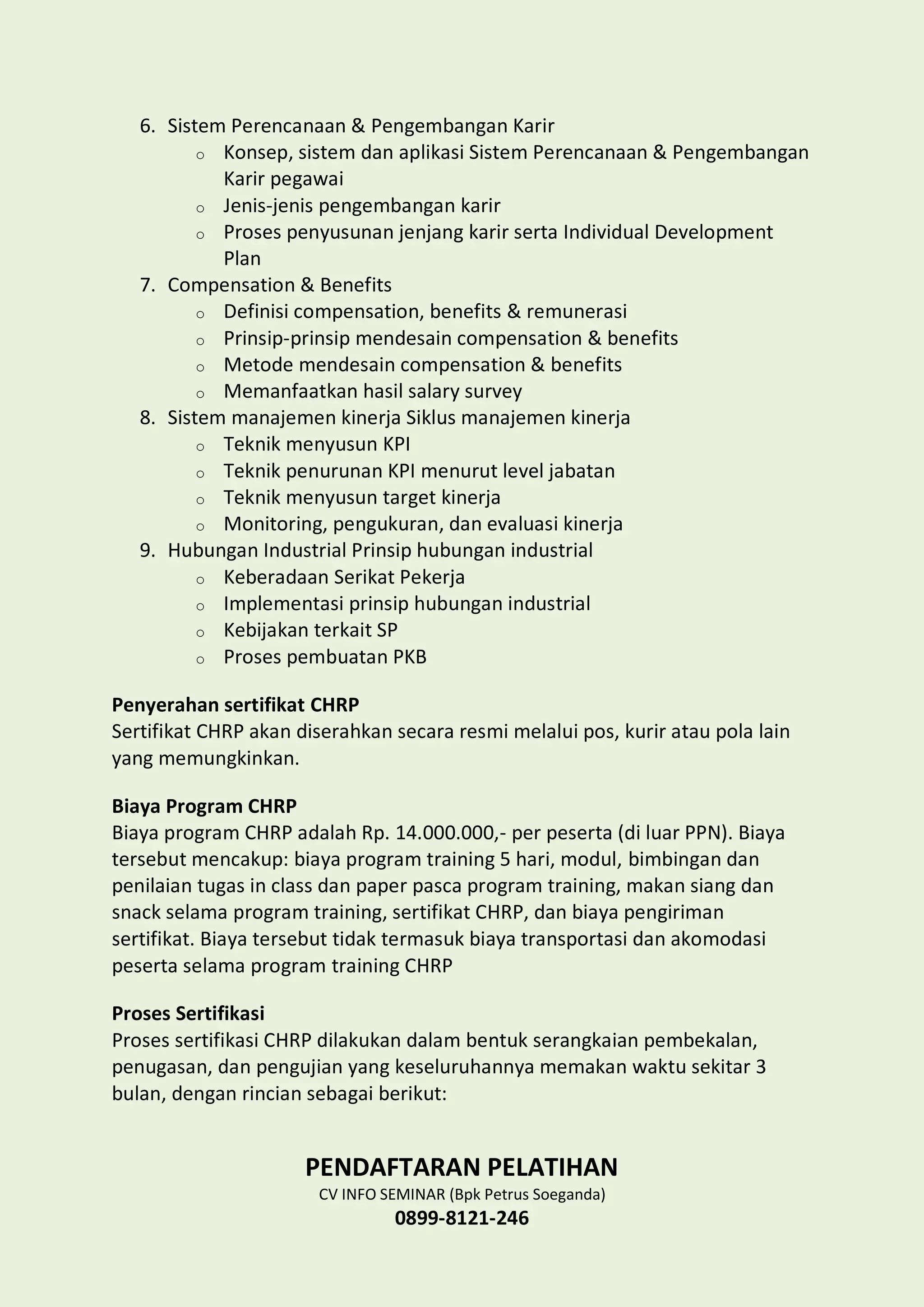 0899-8121-246 Certified Human Resources Management Professional (CHRMP) | PDF