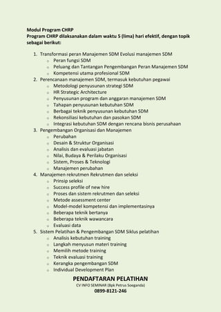 0899-8121-246 Certified Human Resources Management Professional (CHRMP) | PDF