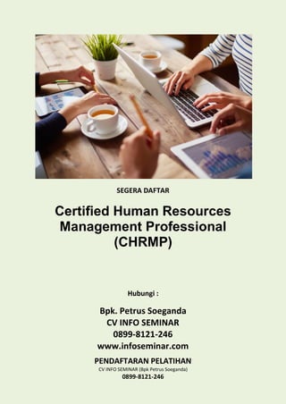 0899-8121-246 Certified Human Resources Management Professional (CHRMP) | PDF