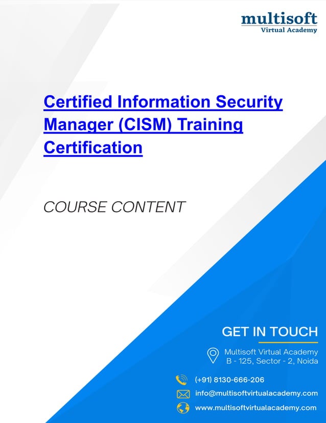 Certified Information Security Manager (CISM) - PPT.pdf