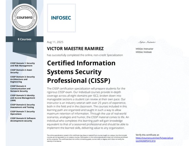 Certified Information Systems Security Professional (CISSP ...