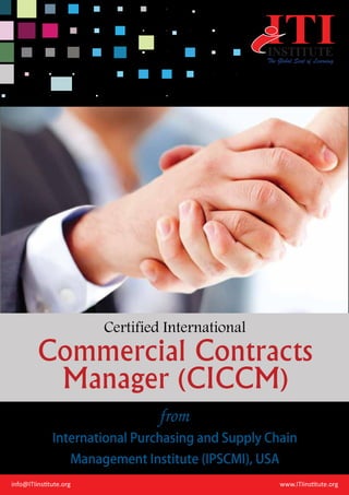 Certified international commercial contracts manager | PDF