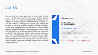 Certified Jenkins Engineer (CJE)| Senseacademy | PDF