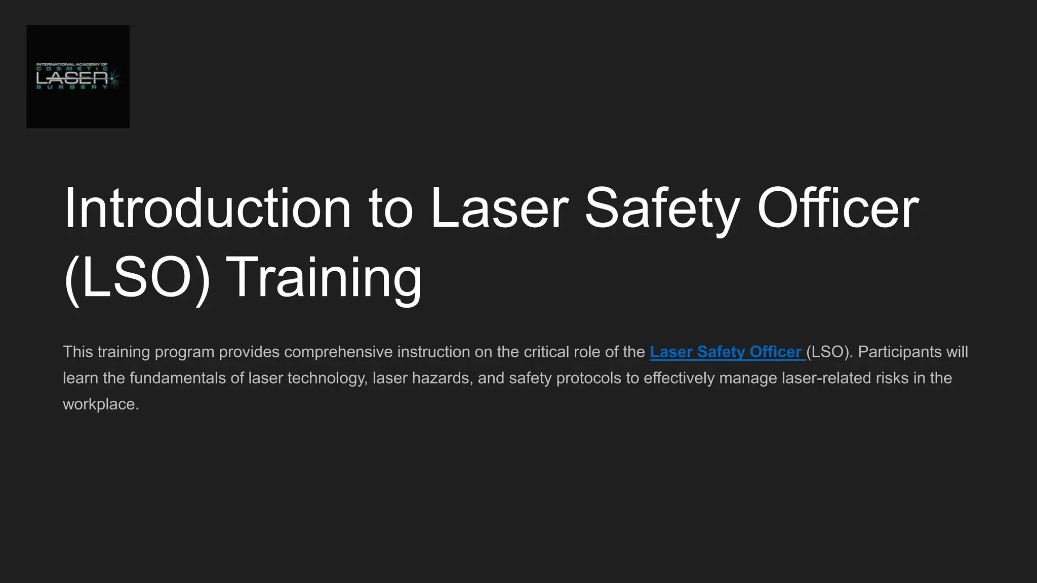 Certified Laser Safety Officer Training Enroll Now.pptx