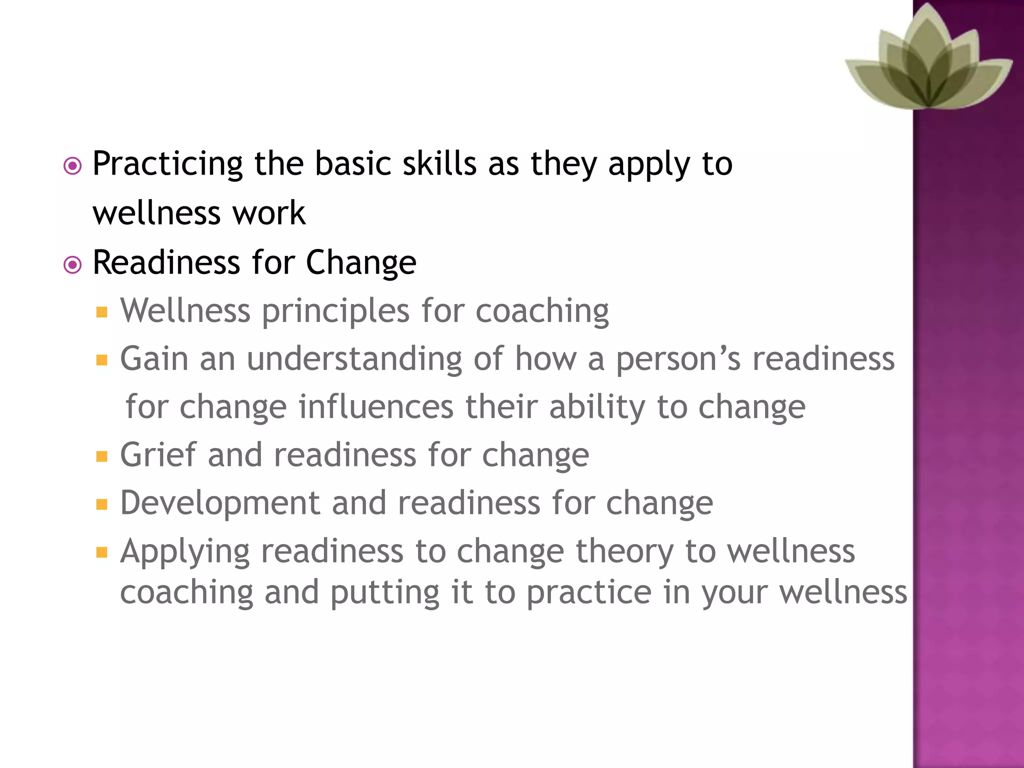 Certified life skills and wellness coach program | PPTX
