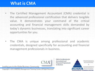 Certified Management Accountant - CMA | PPT