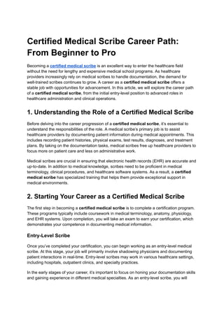 Certified Medical Scribe Career Path_ From Beginner to Pro (1).pdf