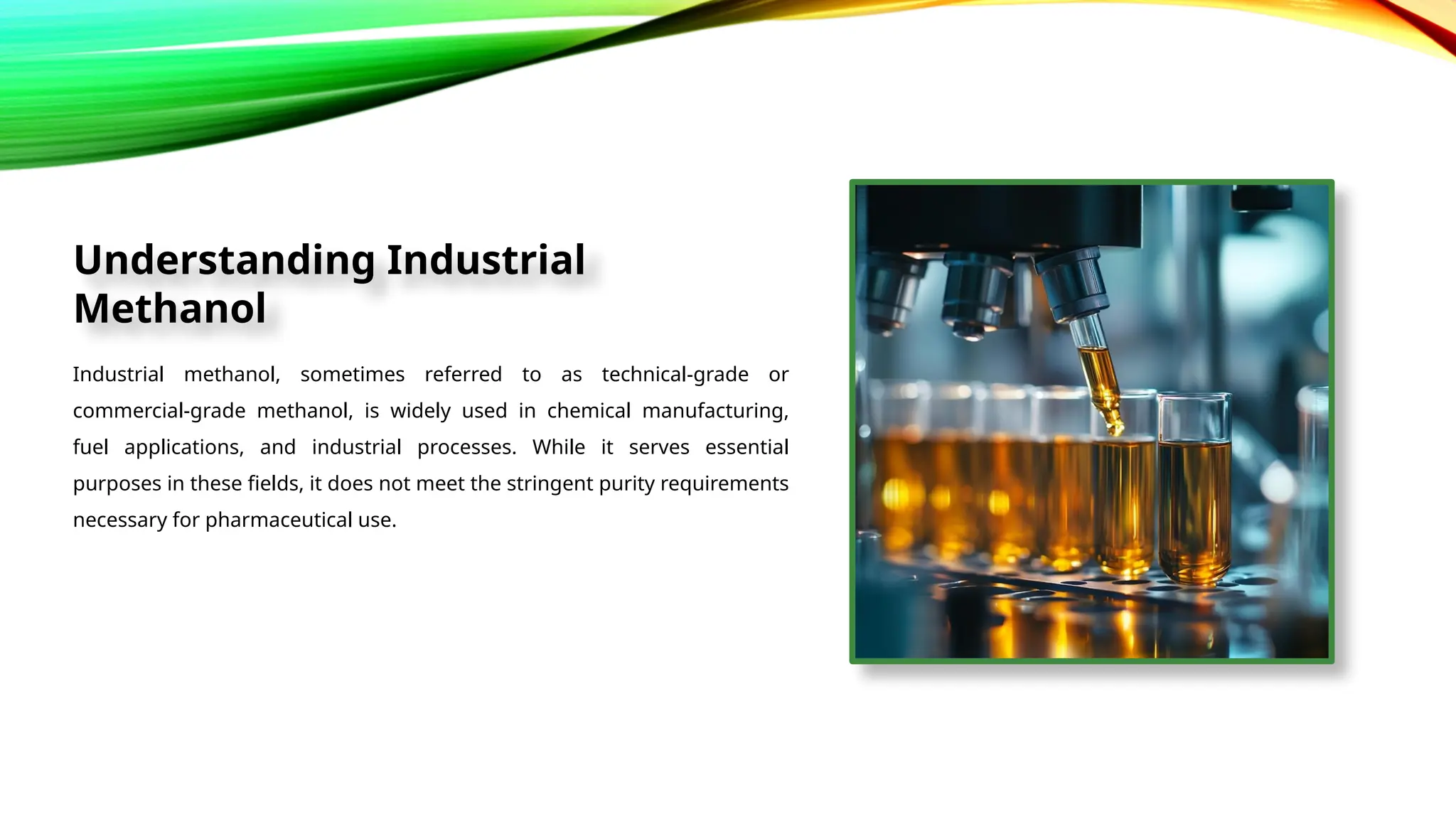 Certified Methanol Quality Standards in Pharma Sector | PPTX