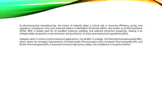 Boosting Pharma Extraction Quality with Certified MDC | PPTX
