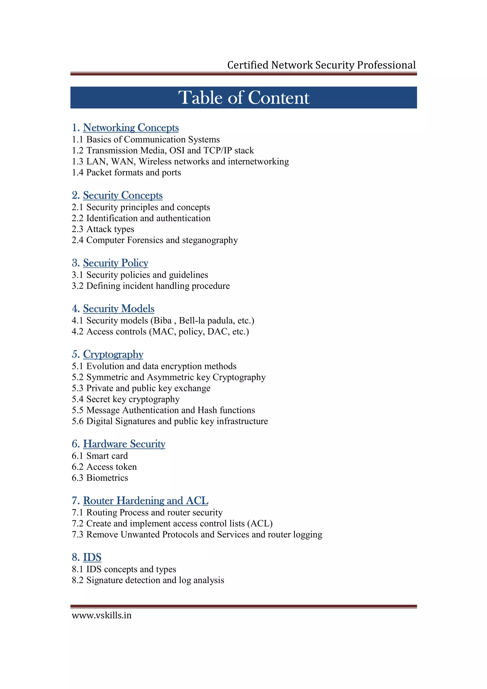 Network Security Certification | PDF