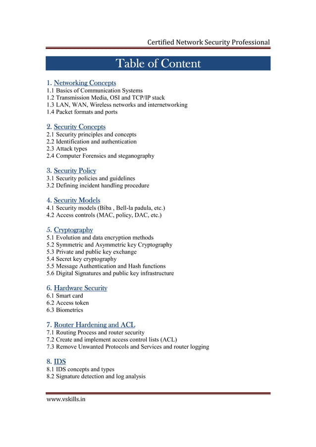 Network Security Certification | PDF