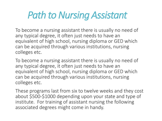 Certified nursing assistant | PPTX