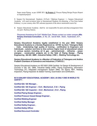 Certified piping design engineer | PDF