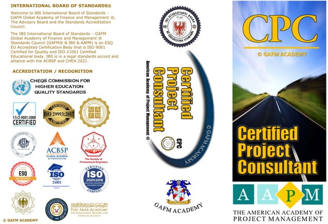 Certified Project Consultant CPC AAPM... | PPT