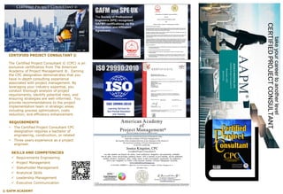 Certified Project Consultant CPC AAPM... | PPT