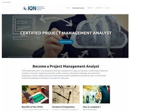 Certified project management analyst | PPT