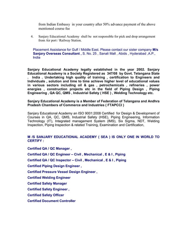 Certified QA QC civil engineer | PDF