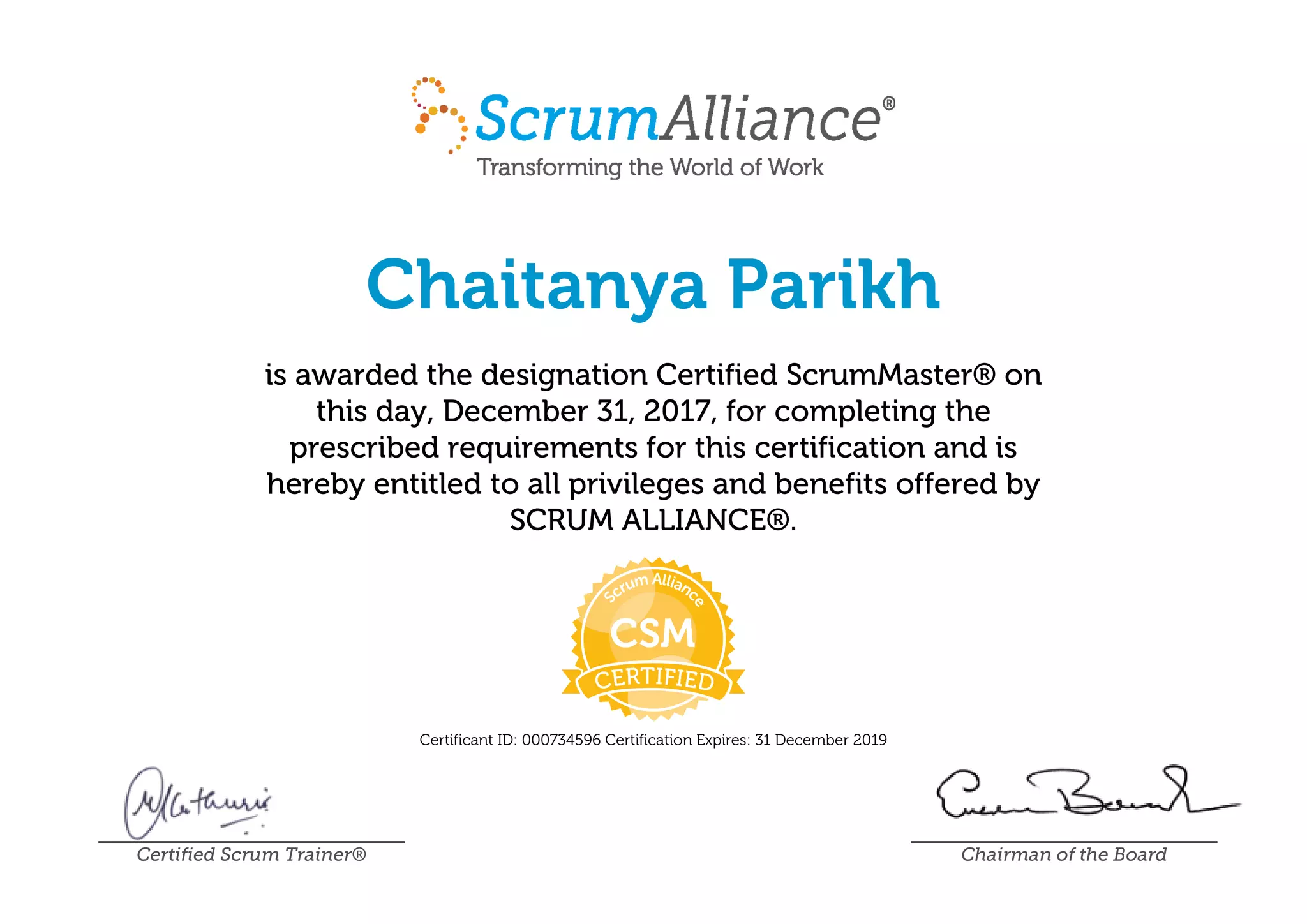 Certified scrum master | PPT