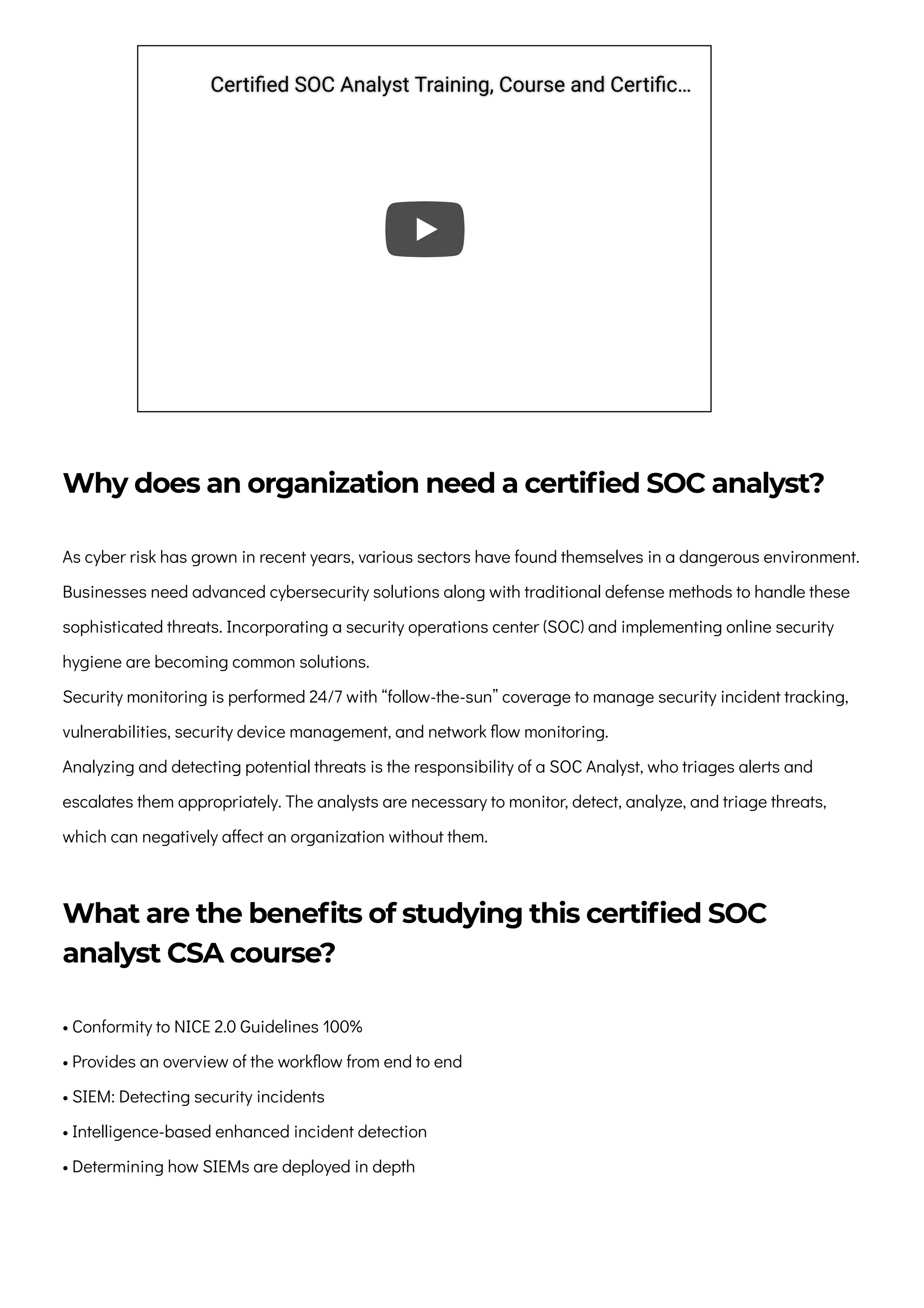 Certified SOC Analyst | PDF