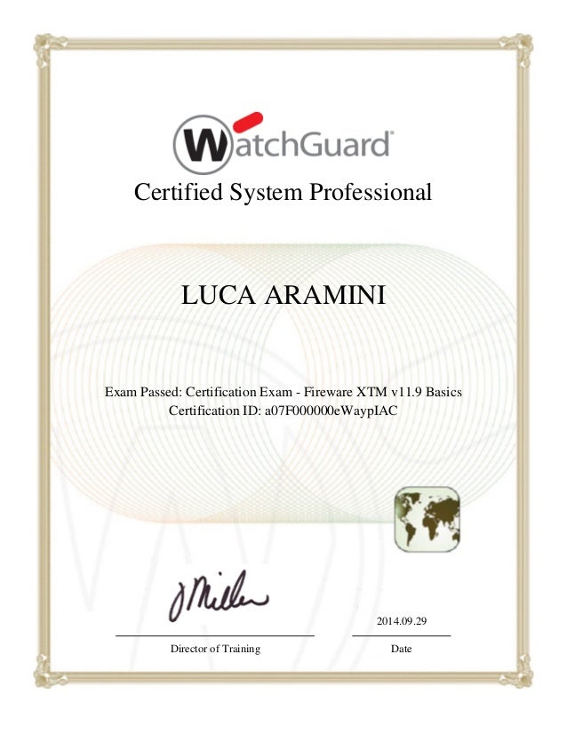 WatchGuard Certified System Professional - Fireware XTM v11.9 basics | PDF
