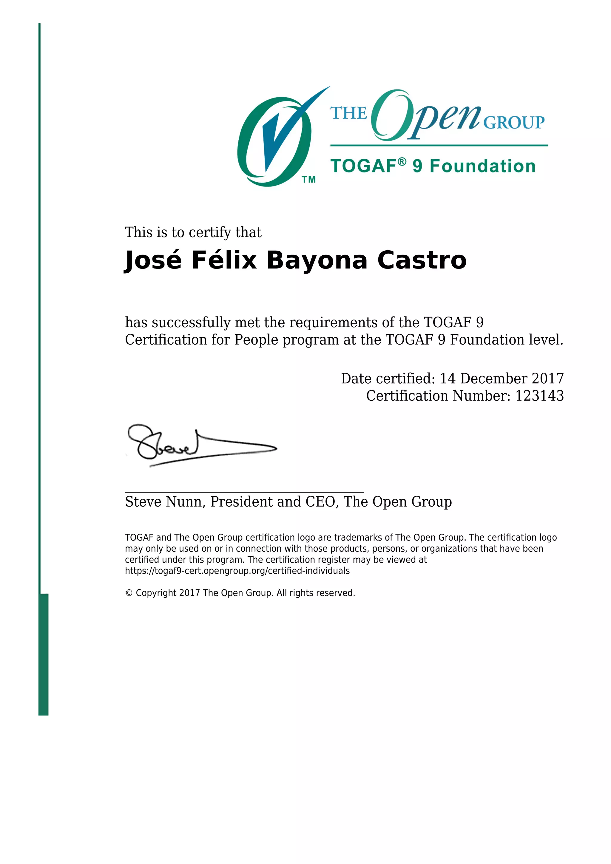 TOGAF® 9 Foundation Level | PDF