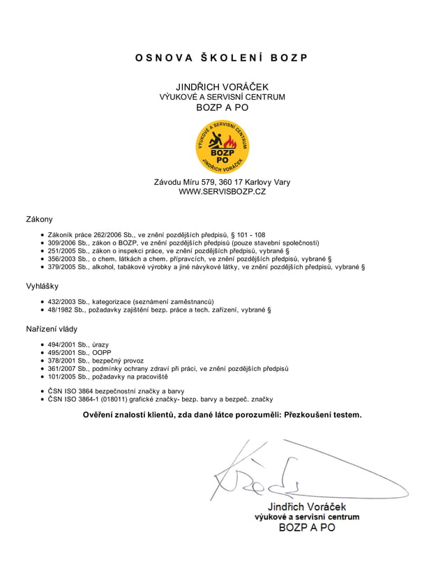 Certifikat bozp elearning video kurz ukázka ze služeb www.webinare.cz